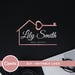 Real Estate Heart Key Logo Design, House Editable Canva Logo Template ...