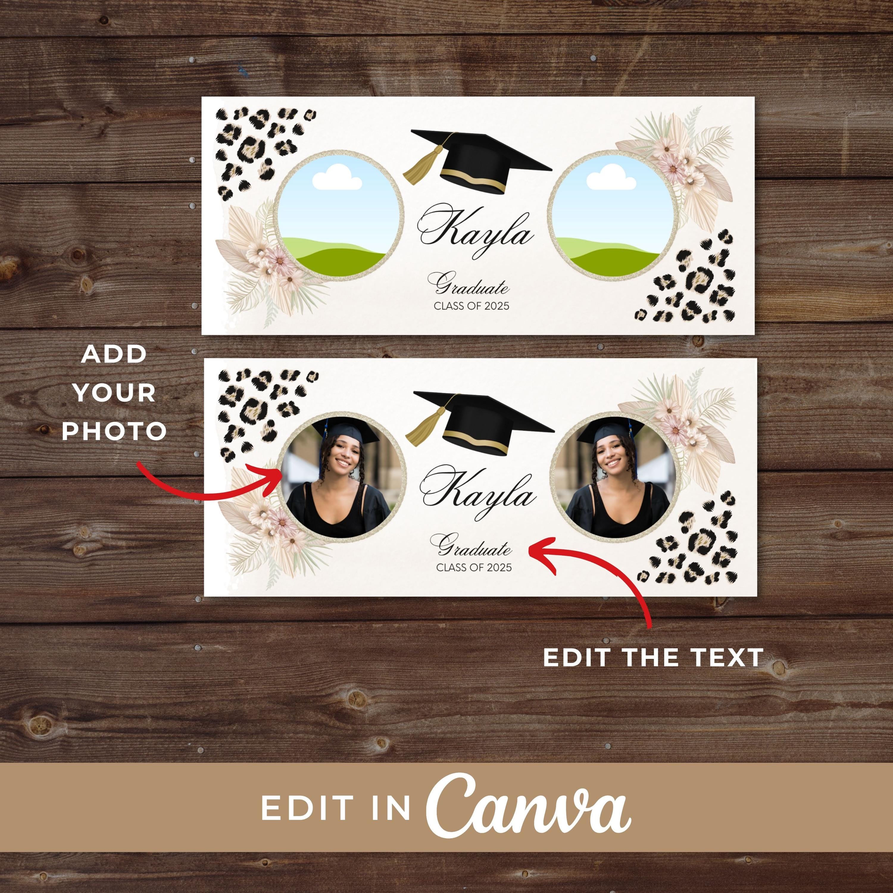 Graduation Photo Mug Canva Template, Editable Text (digital Download ...