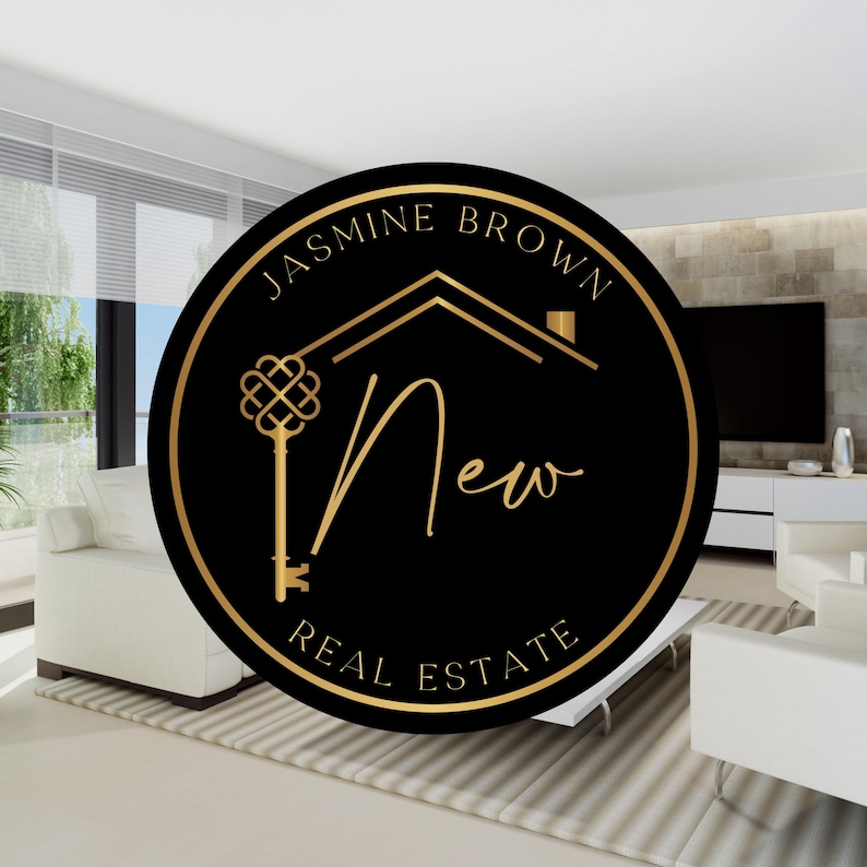 Editable Real Estate Labels, Realtor Marketing Badges (canva Template ...