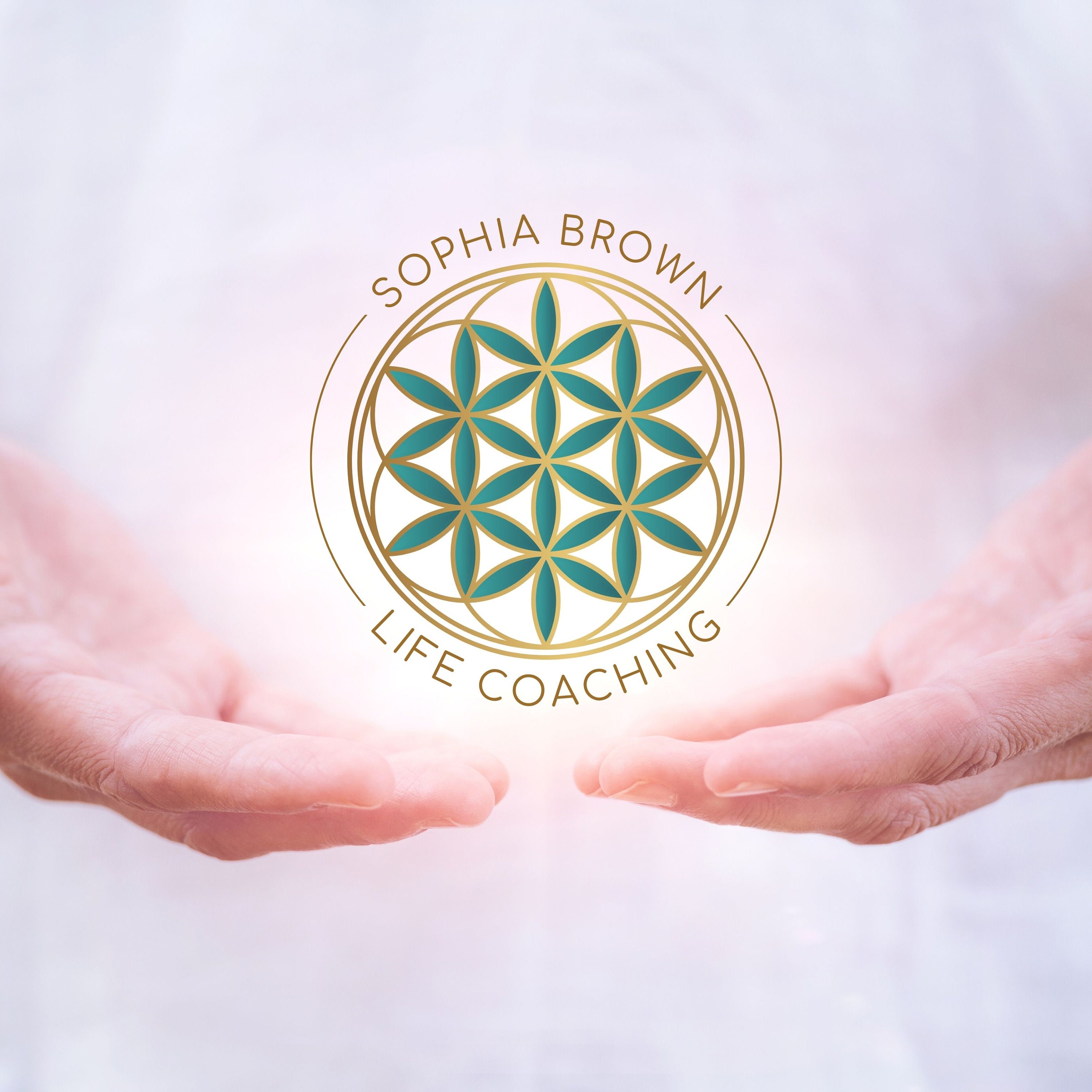 Flower of Life Editable Logo, Instant Access, DIY Canva Template Logo ...