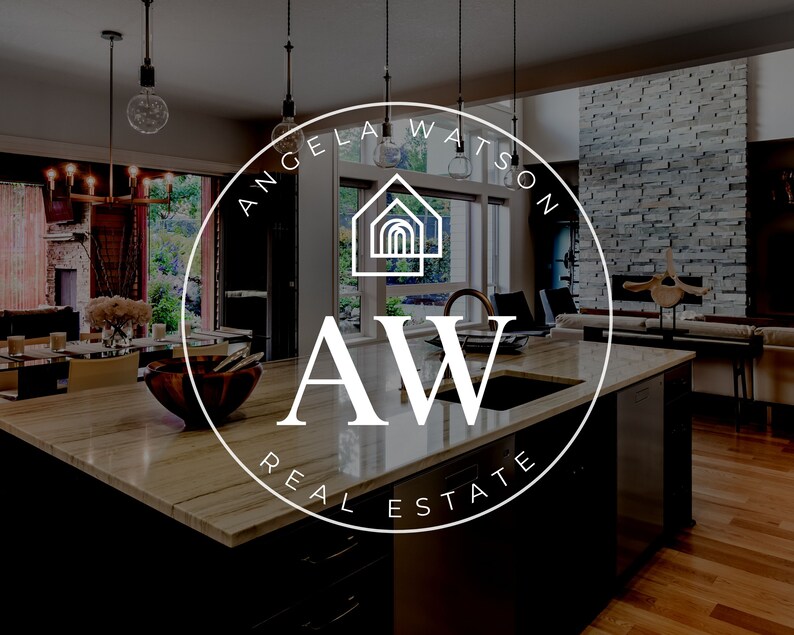 Modern House Realtor Logo Design, Editable Canva Logo Template, Real ...