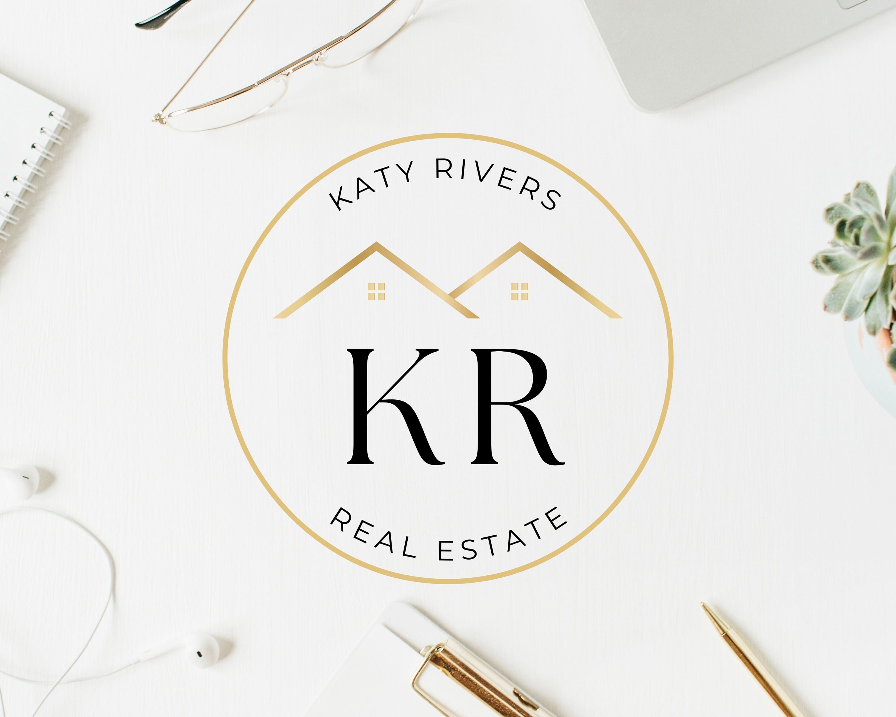 Real Estate DIY Logo Design, House Canva Logo Editable Template ...