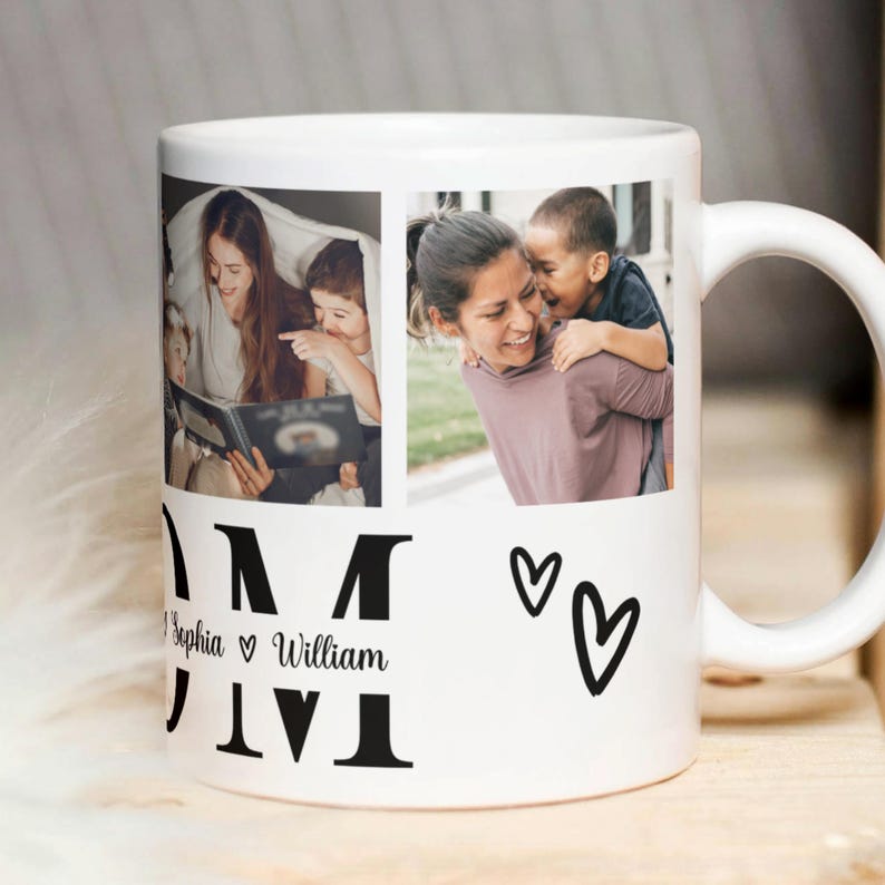 Mom Canva Template Mug, Custom Mom Photo Mug Design, Mother's Day ...