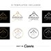 Real Estate Heart Key Logo Design, Realtor Branding (canva Template) - Etsy