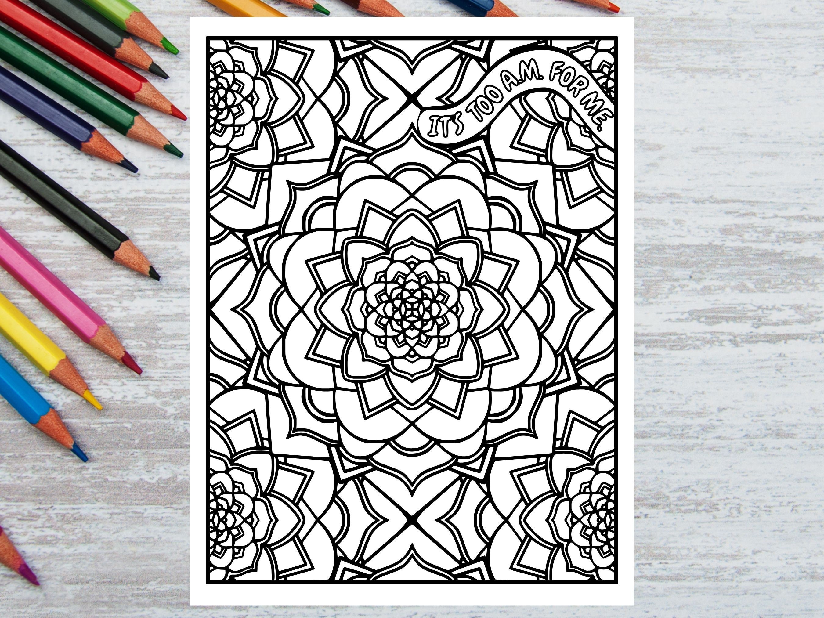 Adulting Coloring Book Adult Coloring Book Printable Coloring Pages ...