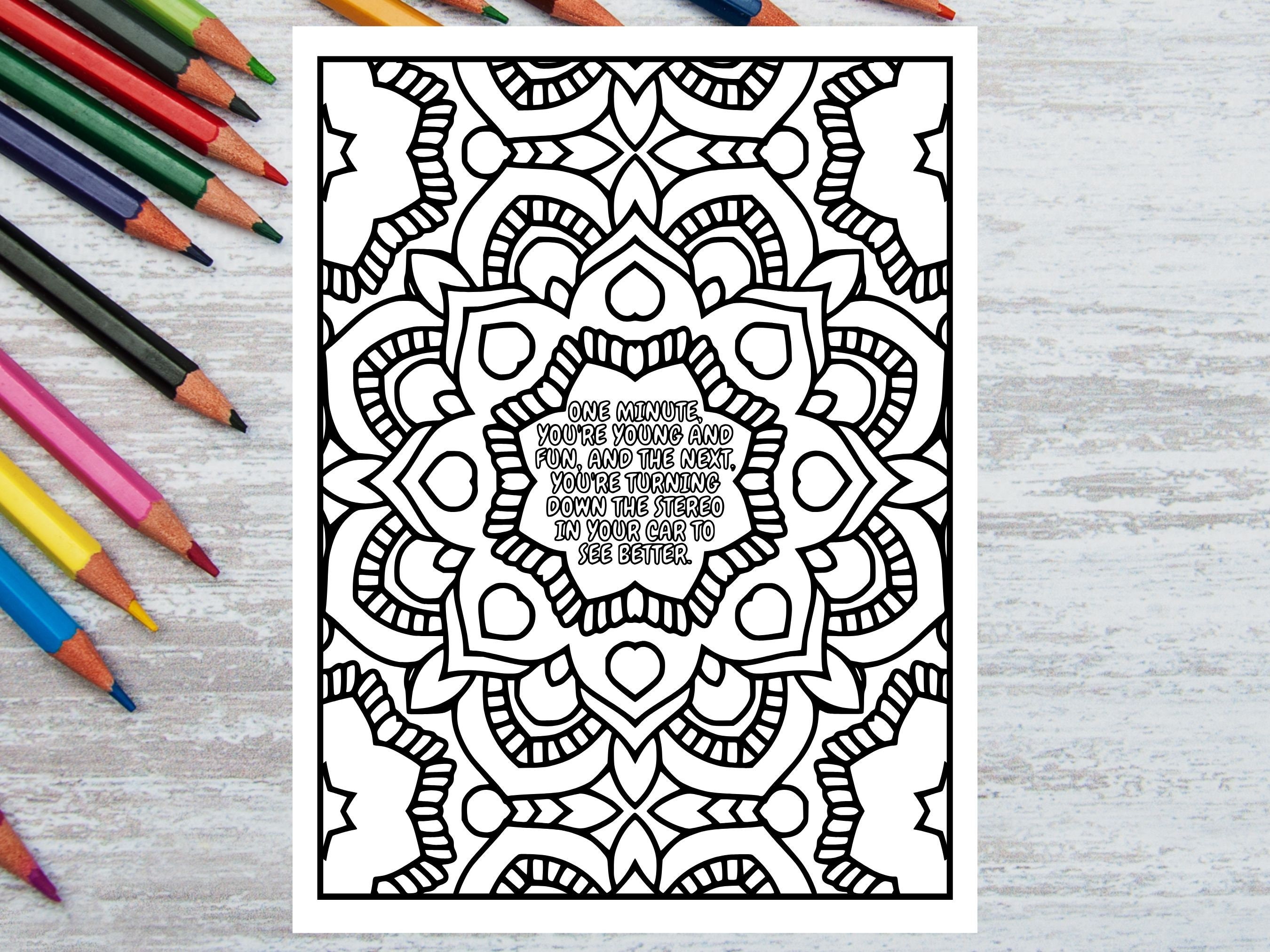 Adulting Coloring Book Adult Coloring Book Printable Coloring Pages ...