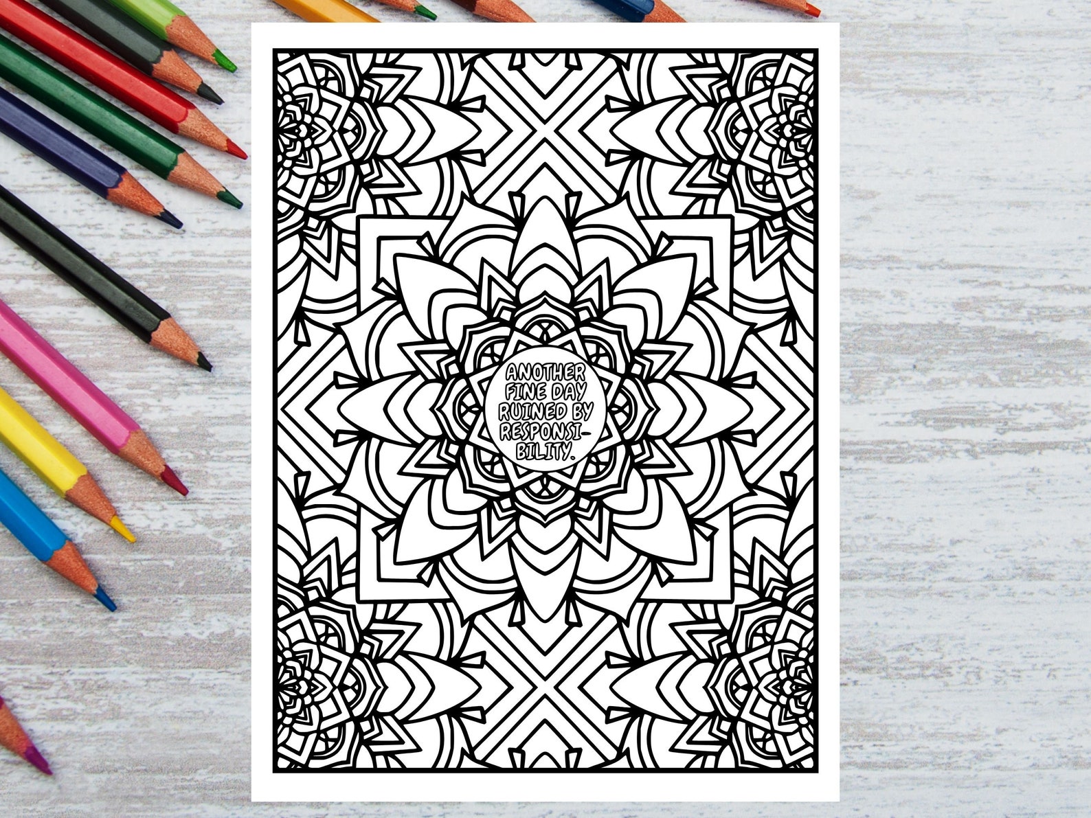 Adulting Coloring Book Adult Coloring Book Printable Coloring Pages ...