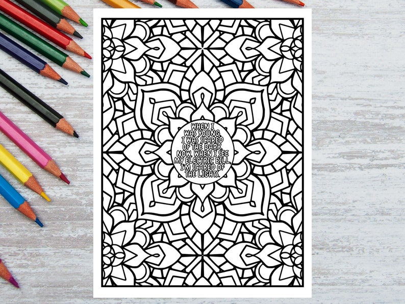Adulting Coloring Book Adult Coloring Book Printable Coloring Pages ...
