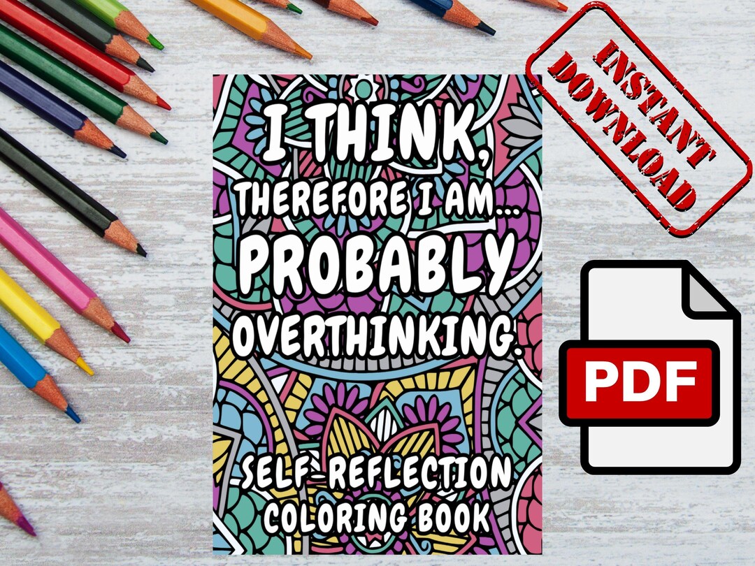 Self-reflection Coloring Book: Mandala Designs & Quotes (printable PDF ...
