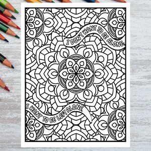 Introvert Coloring Book Adult Coloring Book Digital Coloring Book for ...