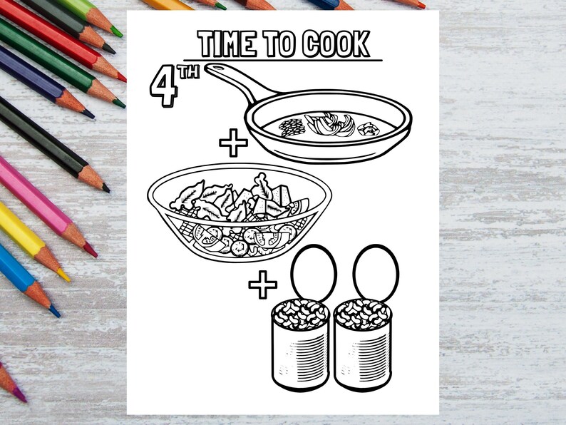 SINGLE RECIPE From My First Coloring Cookbook: Mealtime Favorites ...
