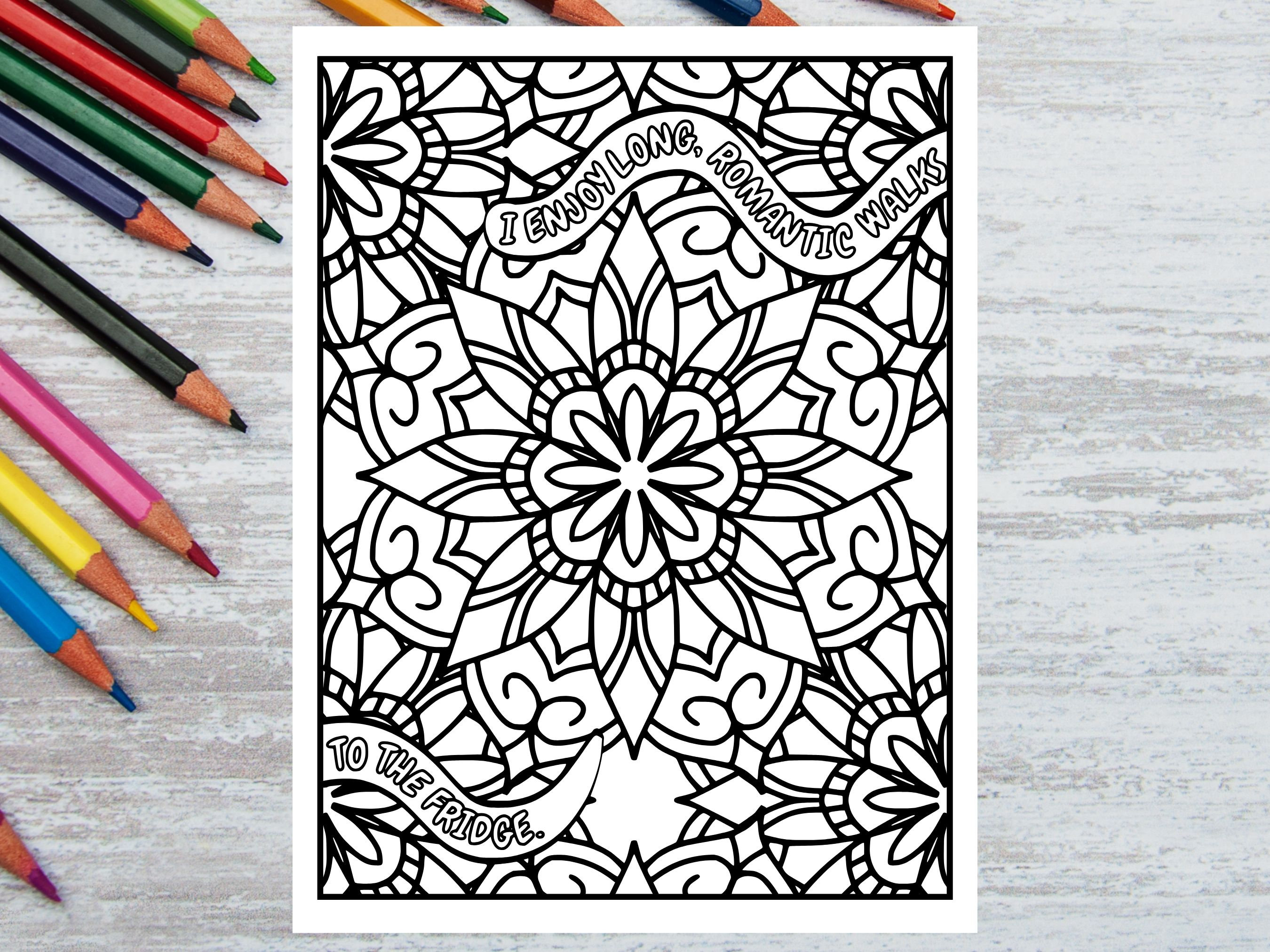 Adulting Coloring Book Adult Coloring Book Printable Coloring Pages ...