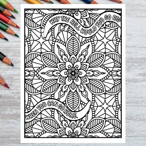 Introvert Coloring Book Adult Coloring Book Digital Coloring Book for ...