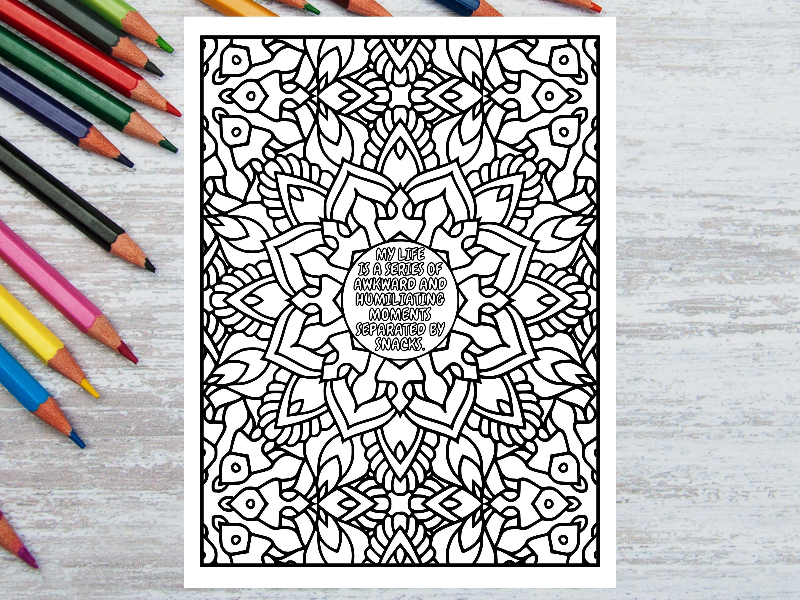 Adulting Coloring Book Adult Coloring Book Printable Coloring Pages ...
