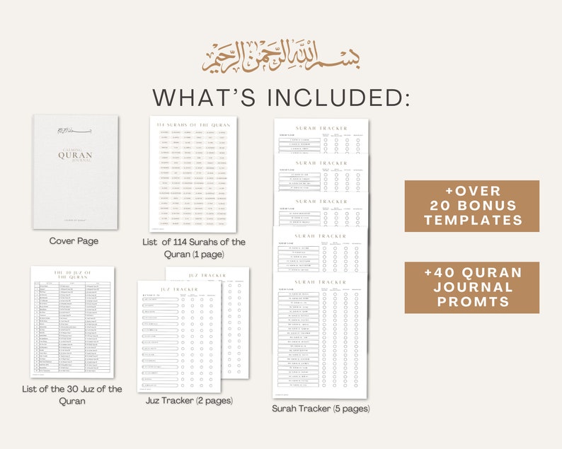 Calm Quran Journal Digital, Quran Study, Quran Tracker, Wellness ...