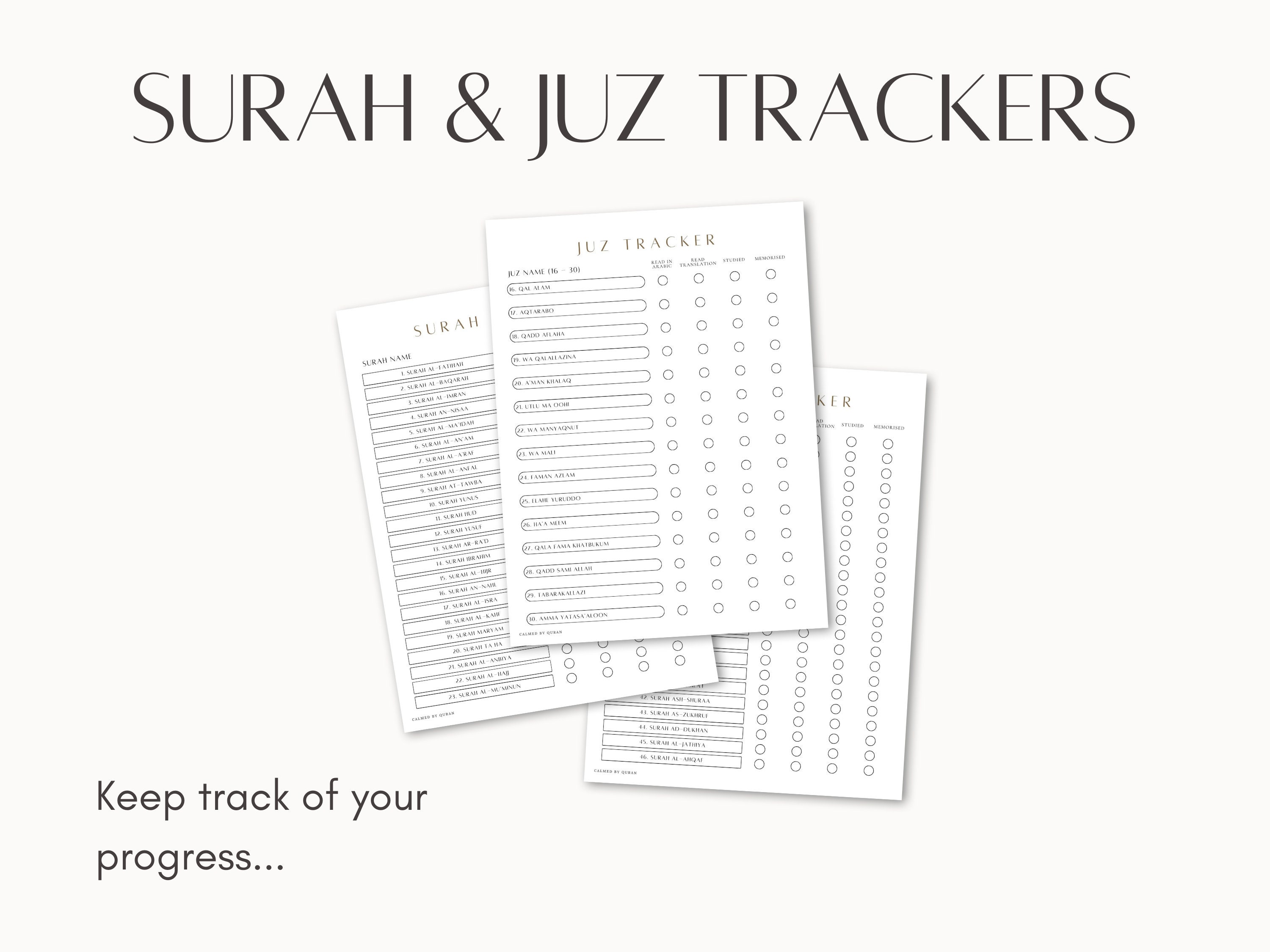 Calm Quran Journal Digital, Quran Study, Quran Tracker, Wellness ...