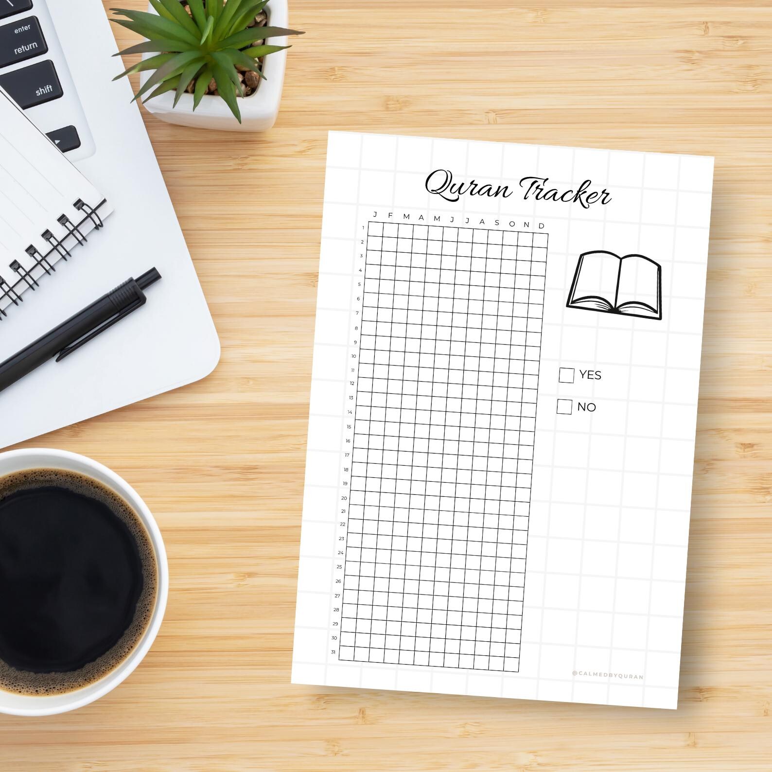 Quran Tracker - PRINTABLE Reading Log, Surah Progress Chart, Islamic ...