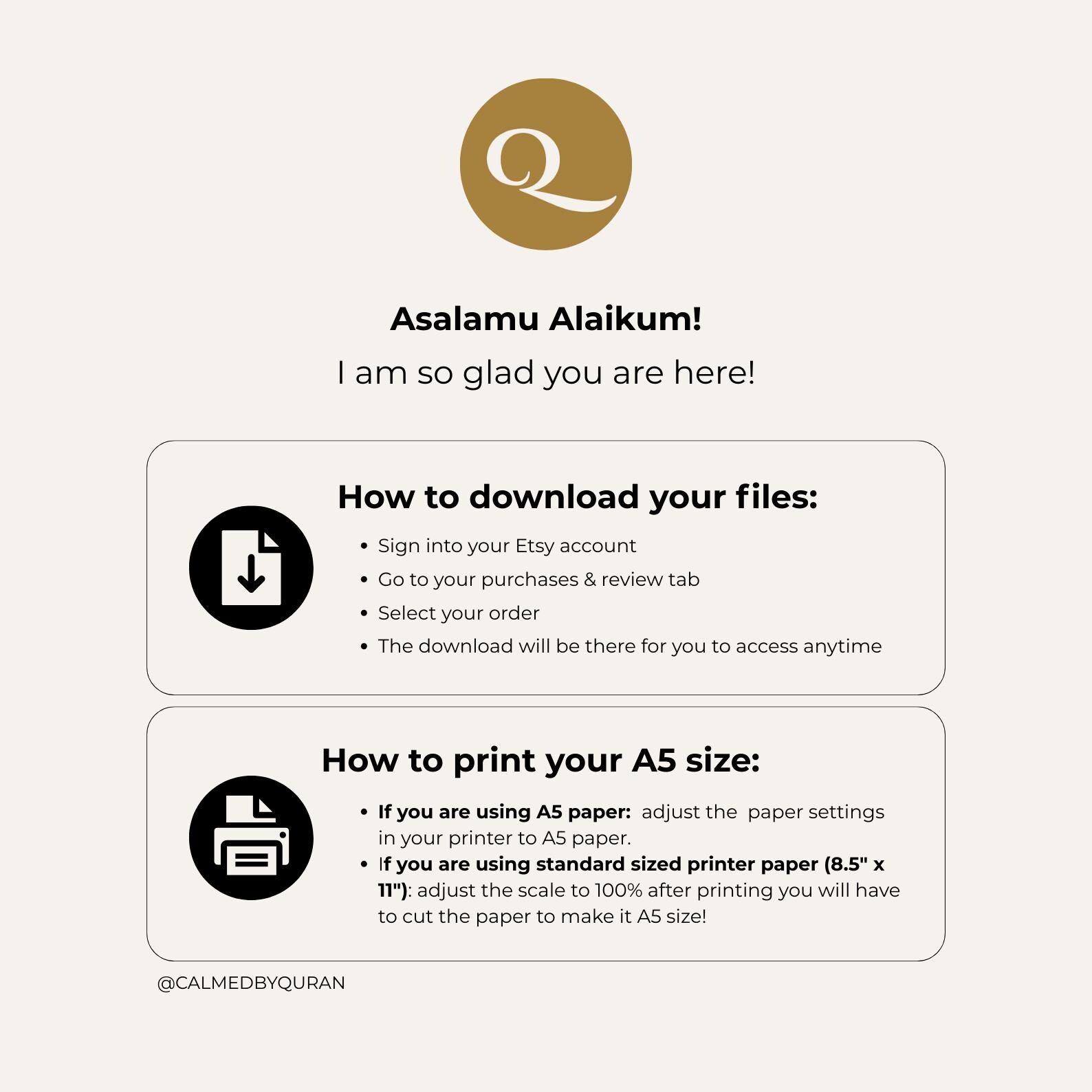 Quran Tracker - PRINTABLE Reading Log, Surah Progress Chart, Islamic ...
