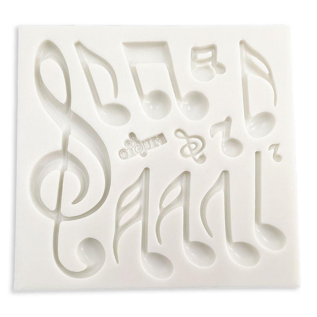 Large Multi Musical Notes Silicone Mould Music Themed Cupcake Cake ...
