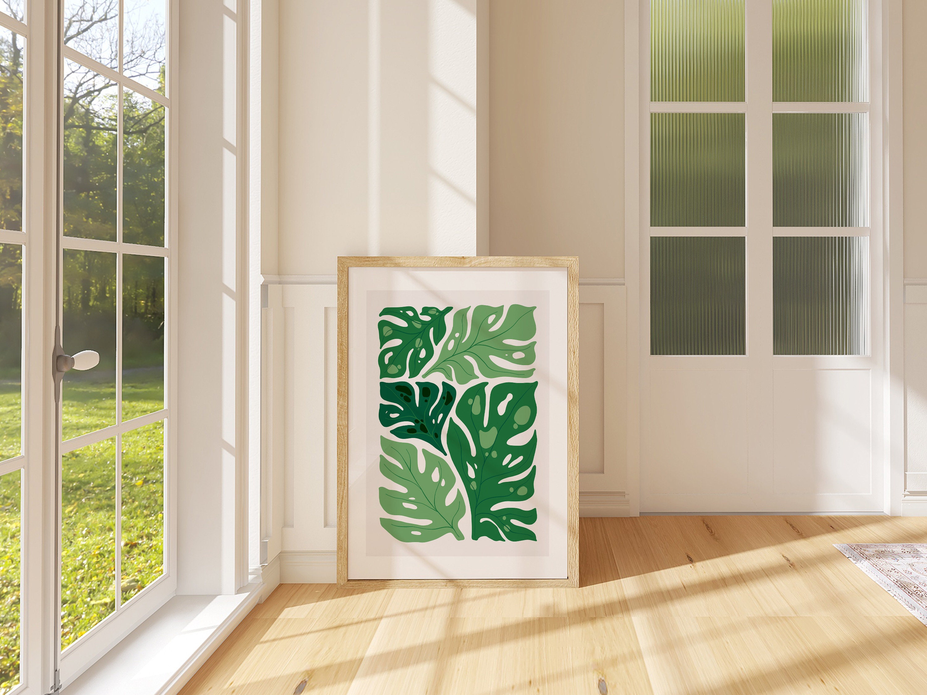 Jungle Flora Art Poster, Tropical Botanical Floral Print, Tropical ...