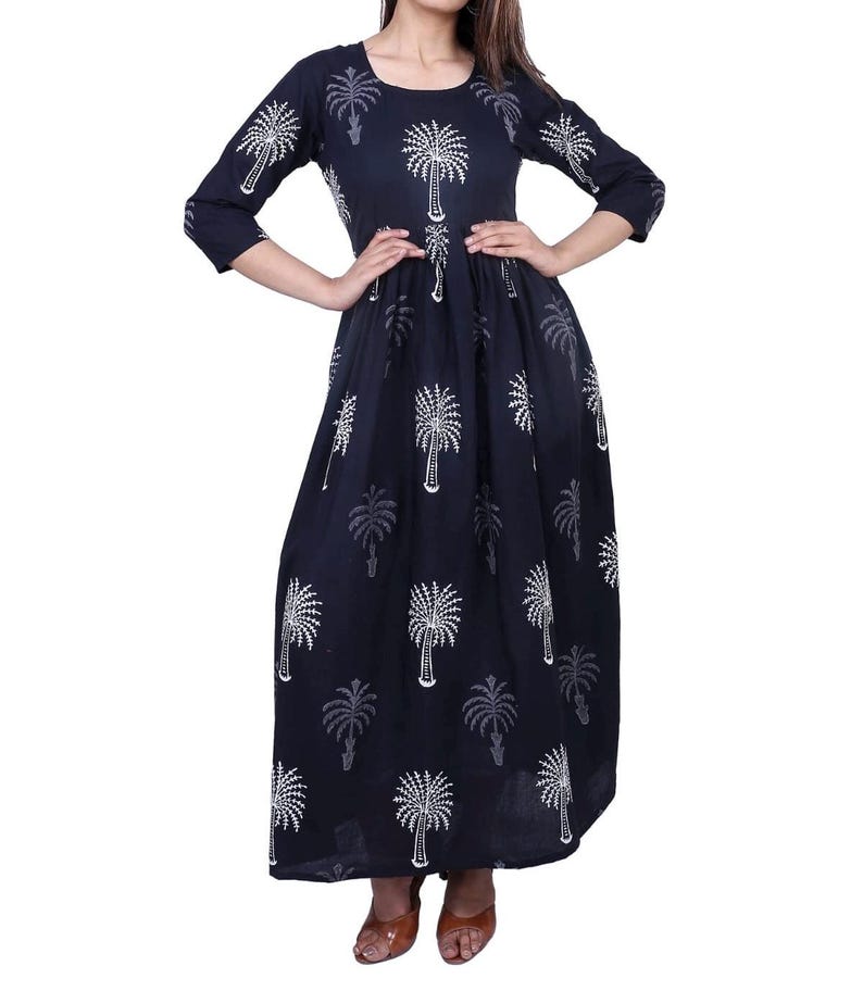 Tropical Print Vacation Maxi Dress for Women, Summer Evening Beach ...