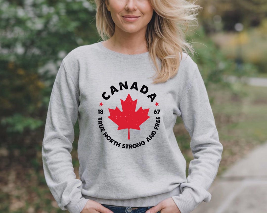 Canada True North Strong and Free Canadian Shirt, Patriotic Canada ...