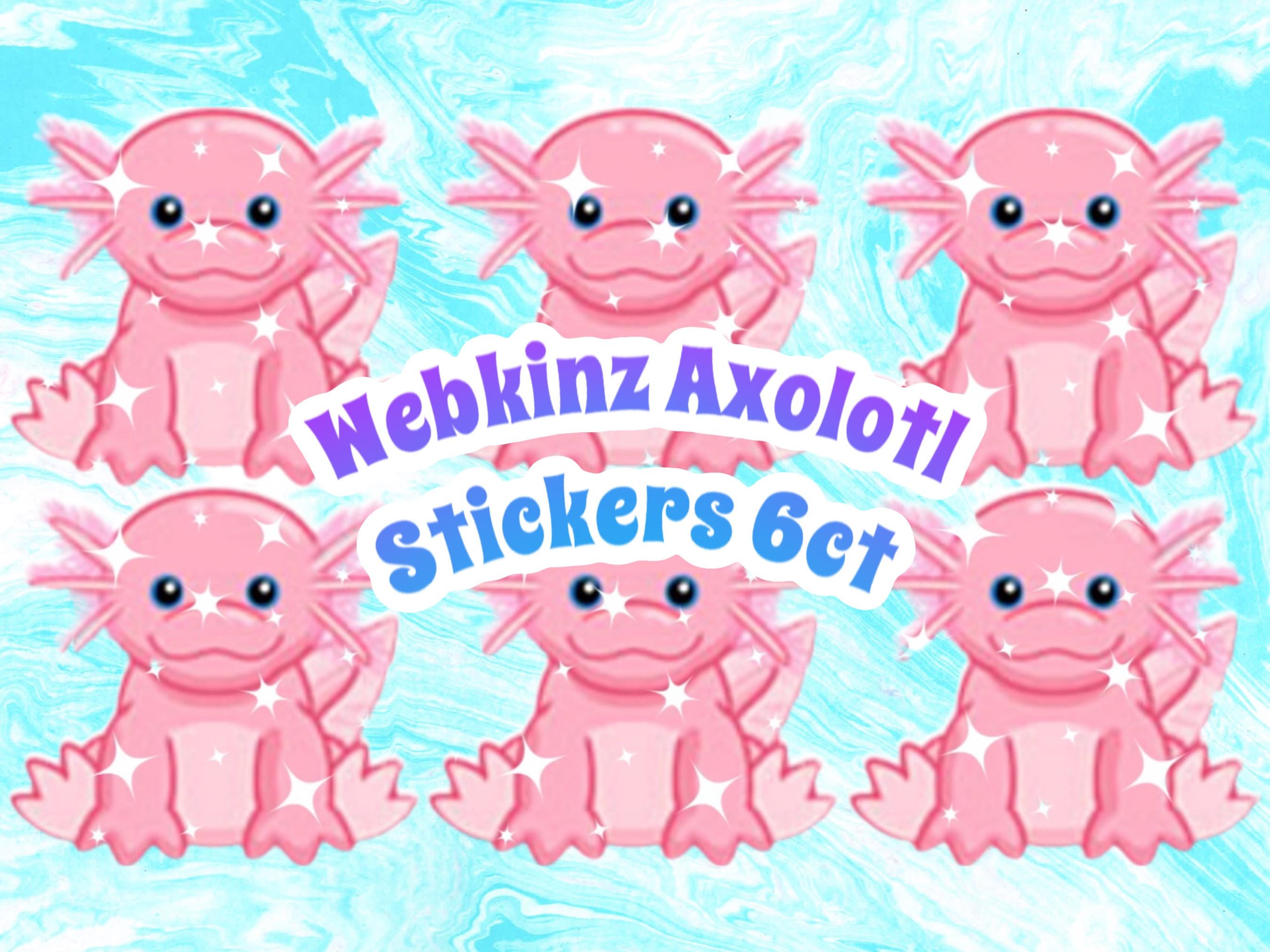 Webkinz Axolotl Waterproof Vinyl Matte Stickers 6ct - Etsy