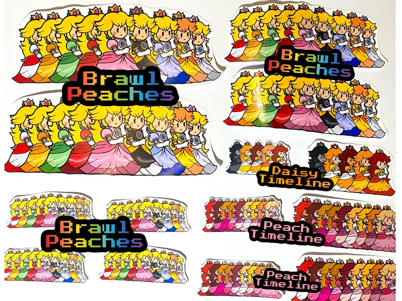 Grouped Fan-made Mario Princesses Peach & Daisy Inspired Car Bumper ...