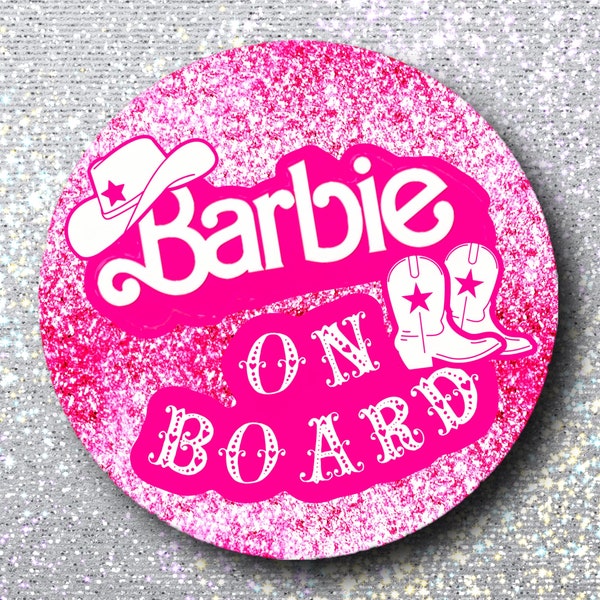 Barbie on Board Sticker - Etsy