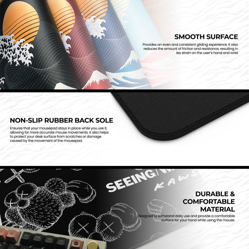 Hypebeast Gaming Mouse Pad Desk Mat, Sneakerhead Mouse Mat, Non-slip ...