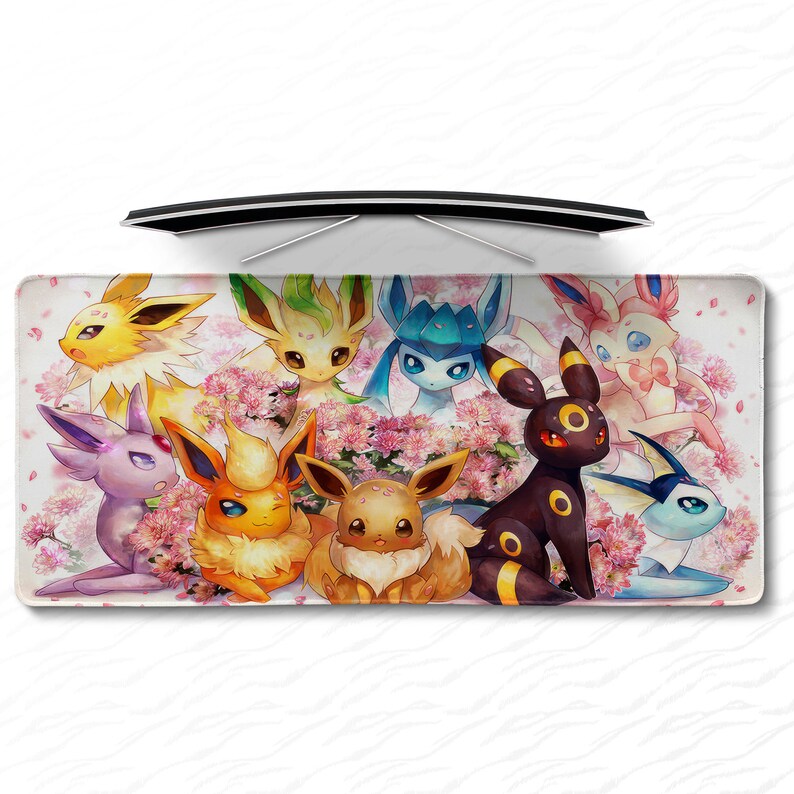 Cute Pokemon Character Desk Mat XL Gaming Kawaii Mouse Pad Gift Desk ...