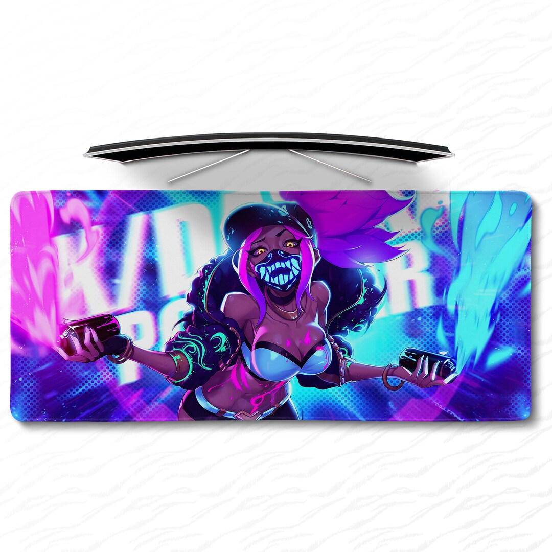 KDA Akali Gaming Mouse Pad, Extra Large Desk Mat, Vibrant Color Desk Pad, LOL - Etsy