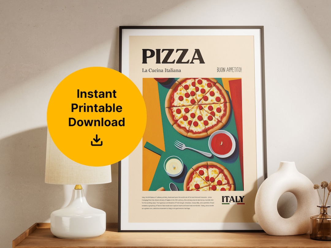Pizza of Italy, Naples: the Birthplace of the Pizza, Wall Art, Instant ...
