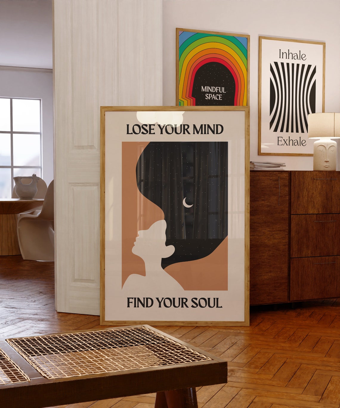 Spiritual Wall Art, Mind Body Soul Poster, Aesthetic Aura Energy Decor ...