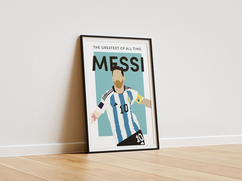 Lionel Messi Poster Instant Download Lionel Messi World Cup Argentina ...