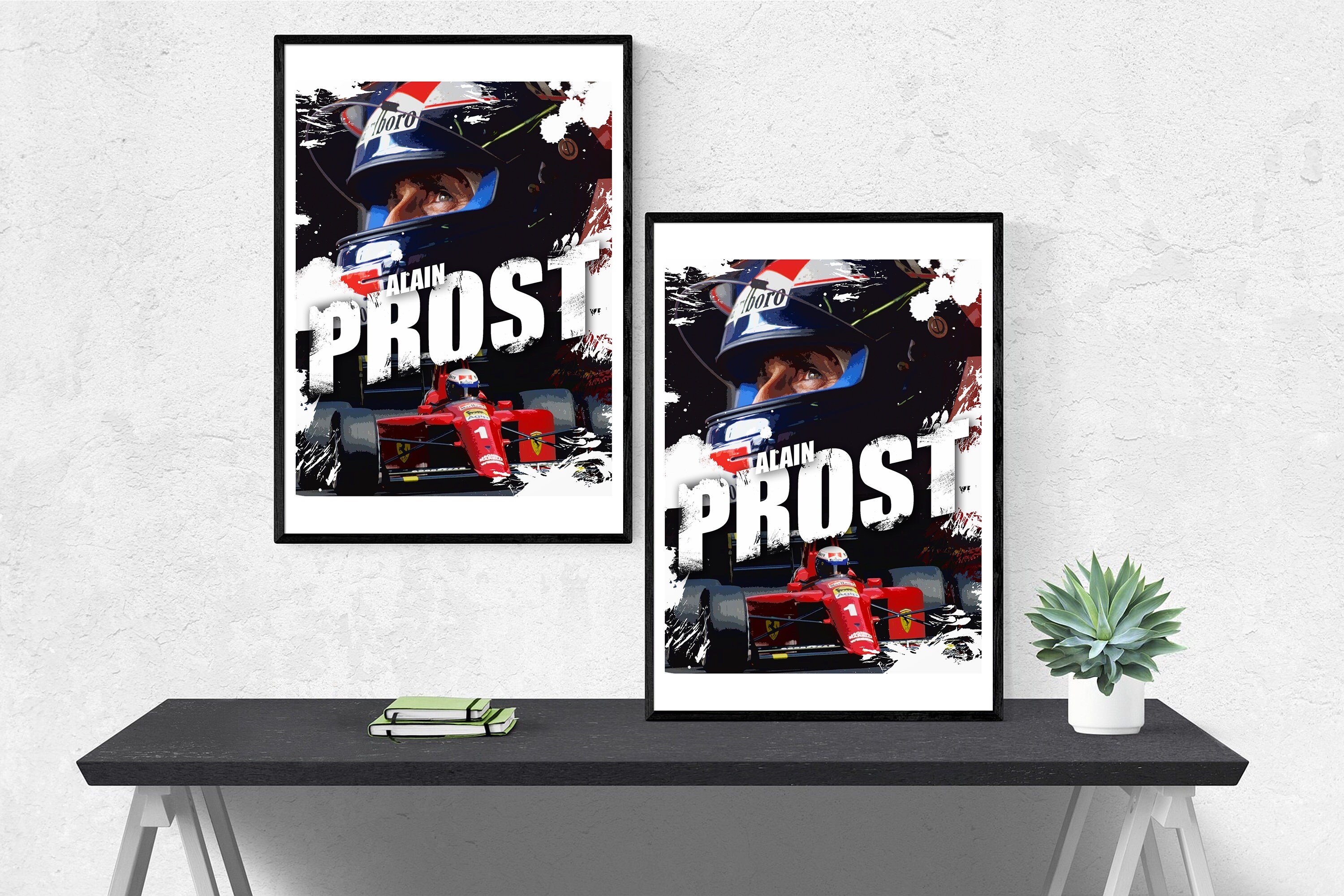 Alain Prost Poster Art, F1 Wall Art, Alain Prost Painting Art, F1 ...