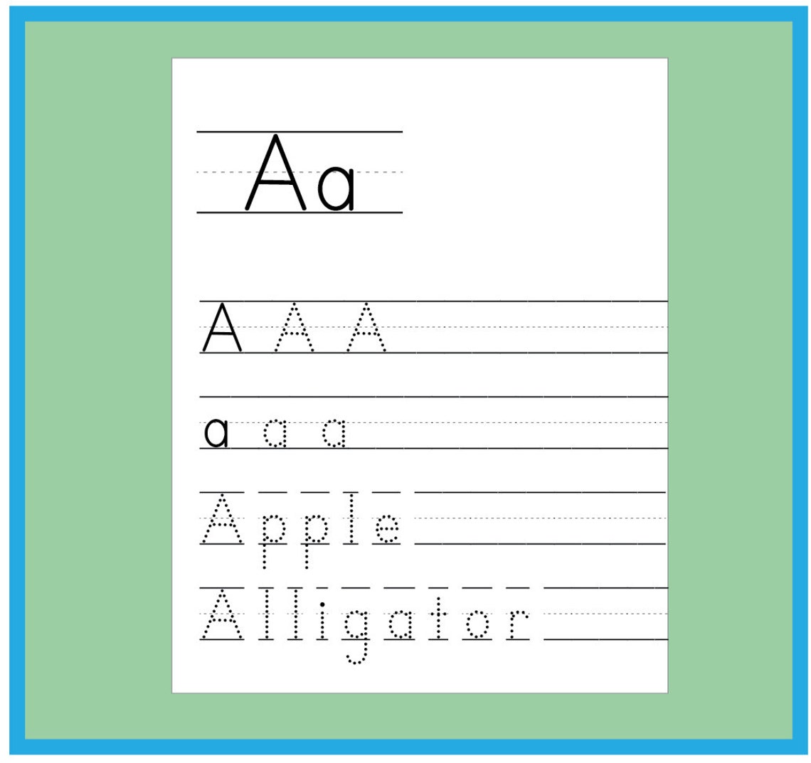 Alphabet Tracing Worksheet - Letters A to Z - Print at Home ...