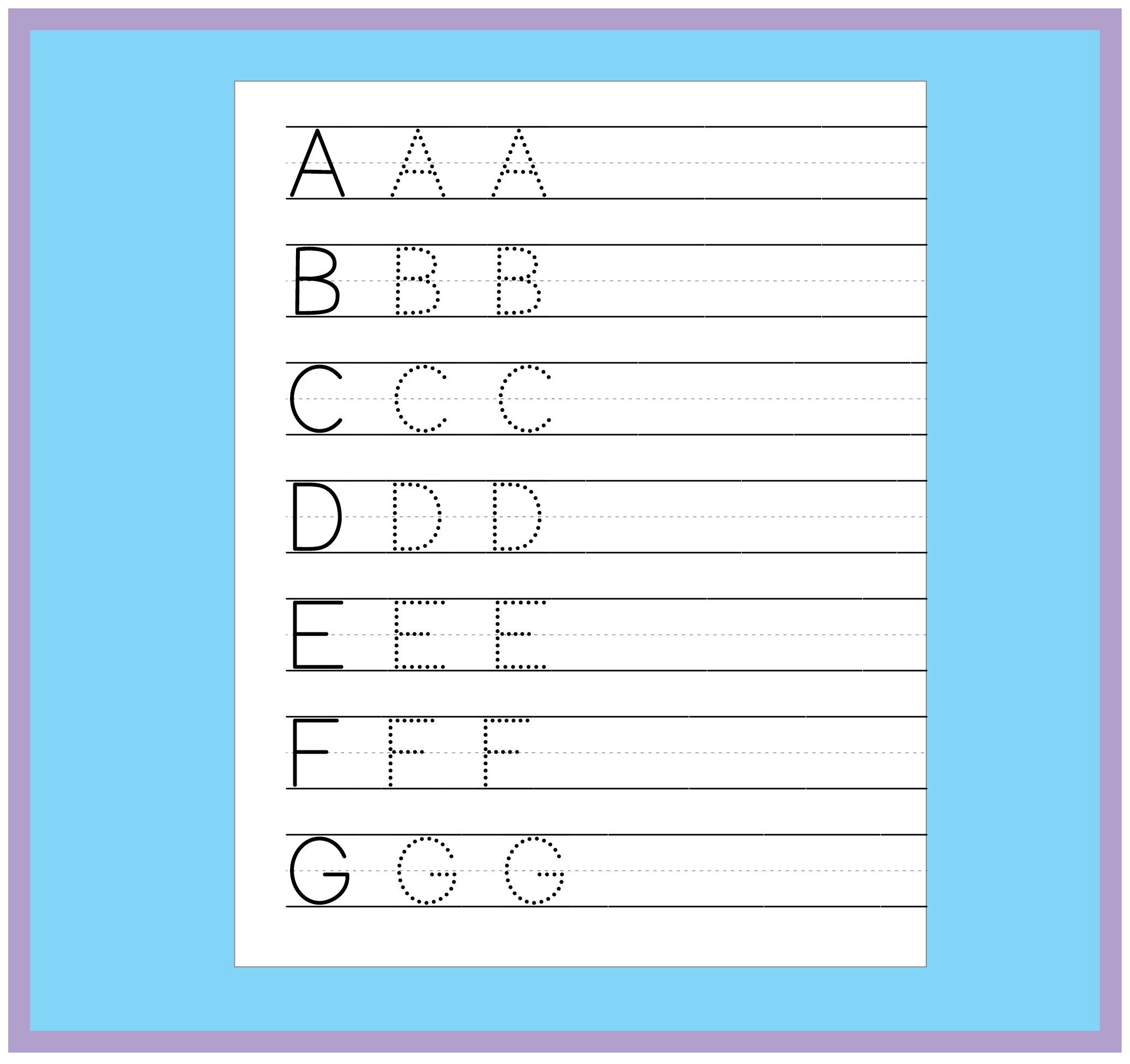 Alphabet and Numbers Handwritten Tracing - Letters A to Z - Numbers 1 ...