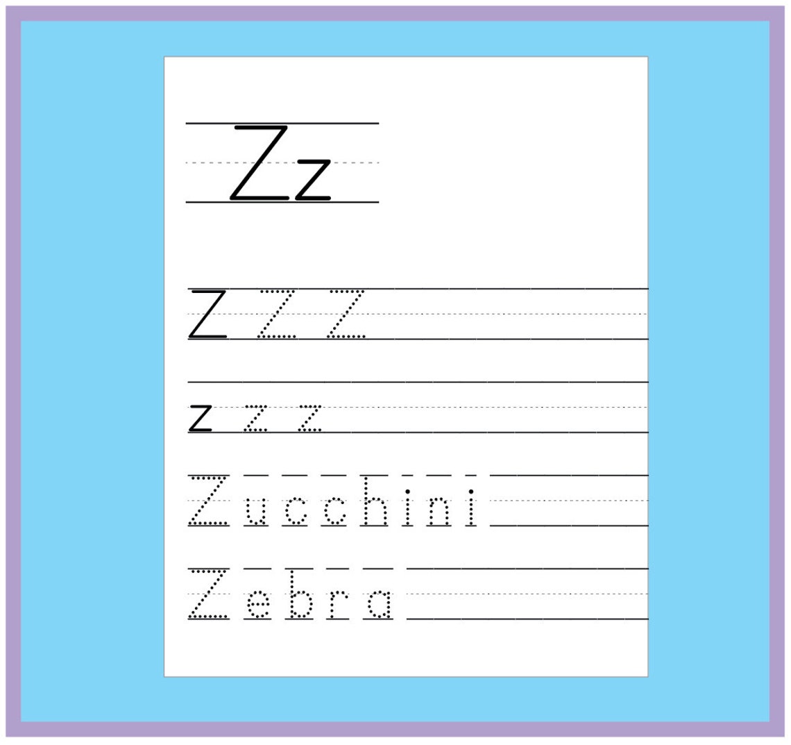 Alphabet Tracing Worksheet - Letters A to Z - Print at Home ...