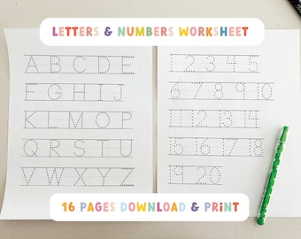 Alphabet Tracing Worksheet - Letters A to Z - Print at Home ...