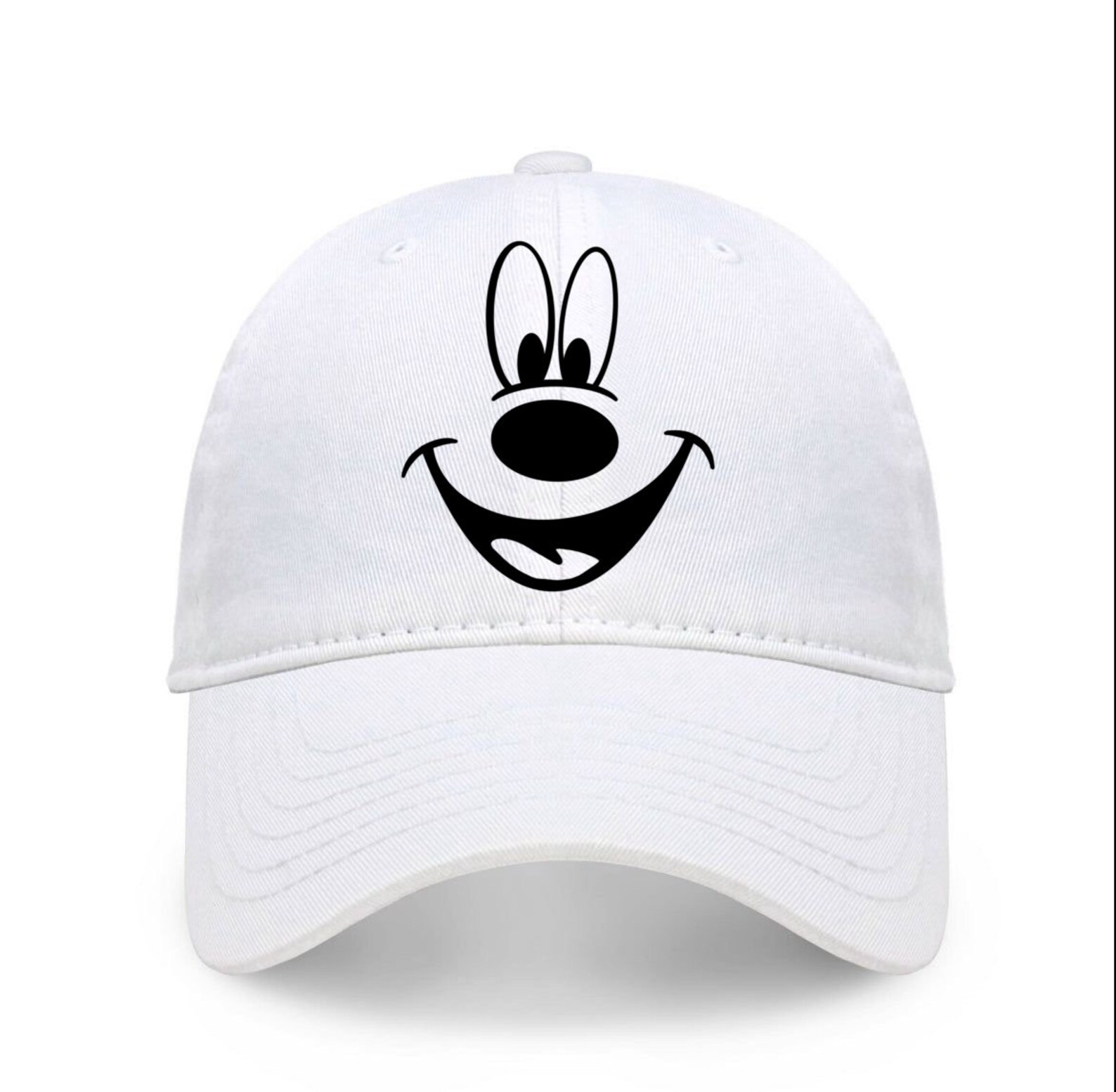 Black Smiling Face With Big Eyes, Nose, Mouth Spoof, Inspired by Famous ...