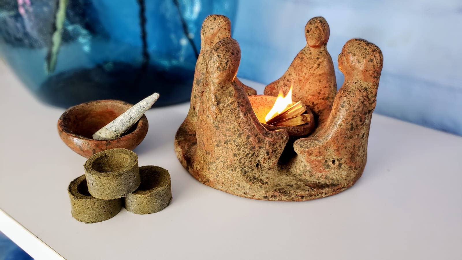 Medicine Woman Totem, Ritual Incense Burner, Circle of Ancestral Women ...