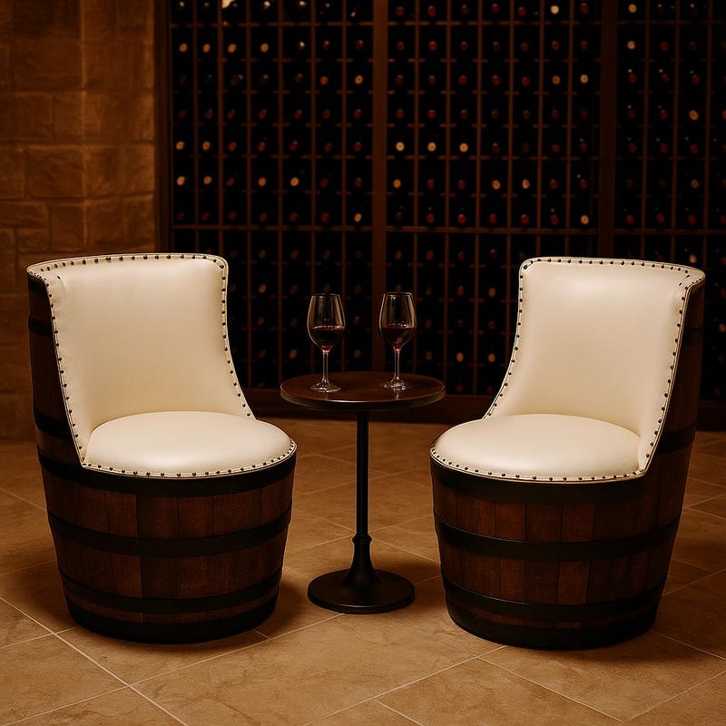 Wine Barrel Chair - Etsy