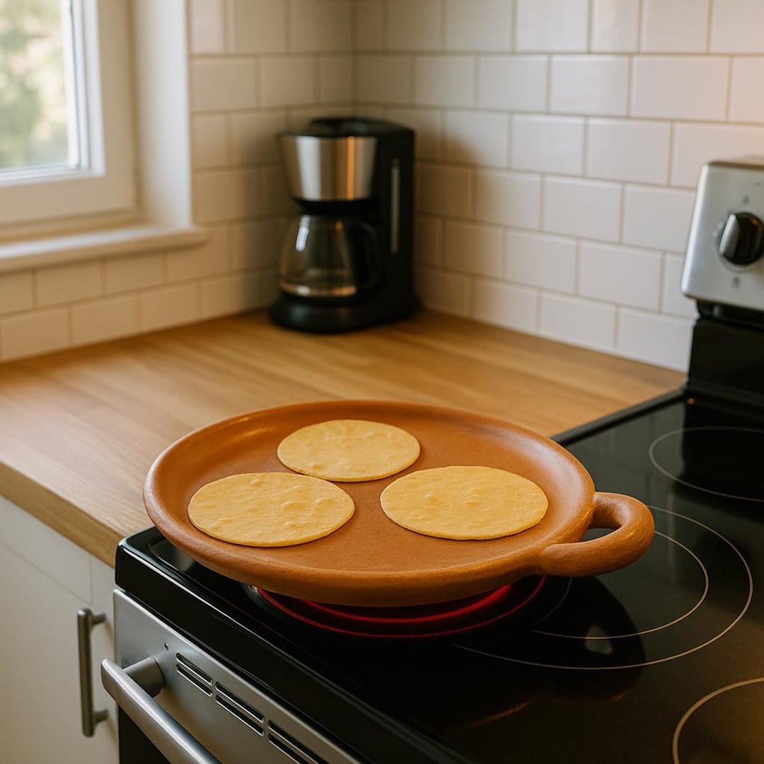 Handmade Mexican Clay Comal Griddle–tortilla Pan Cookware –choose Your ...