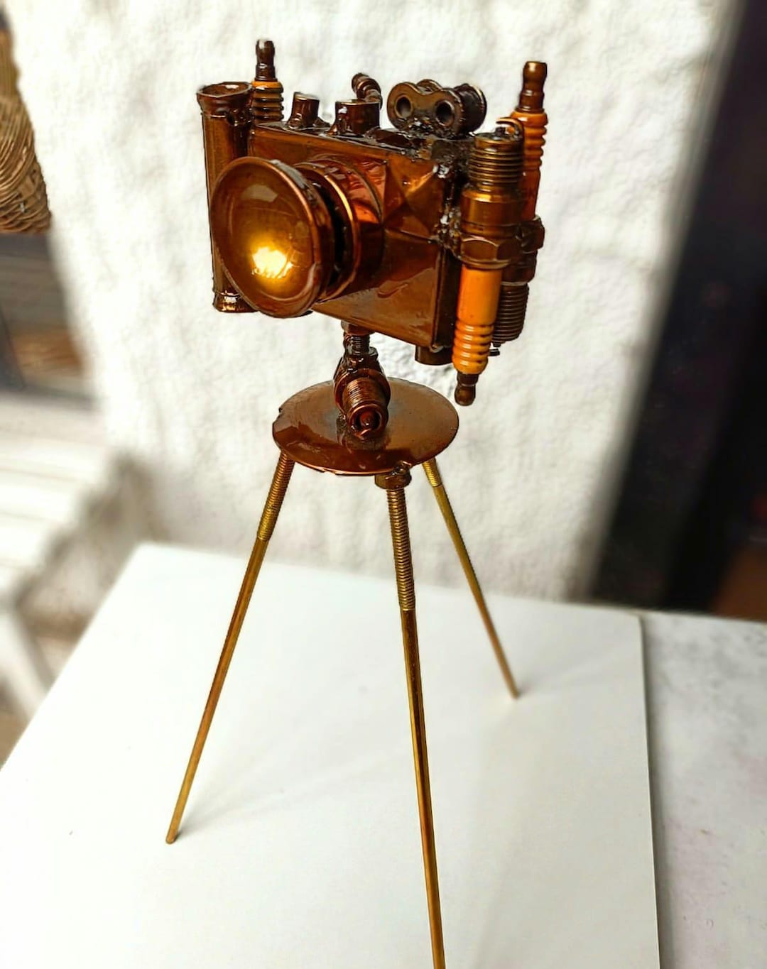 Art Metal Spark Plug Camera Old Camera Mechanical Film Camera Camera ...