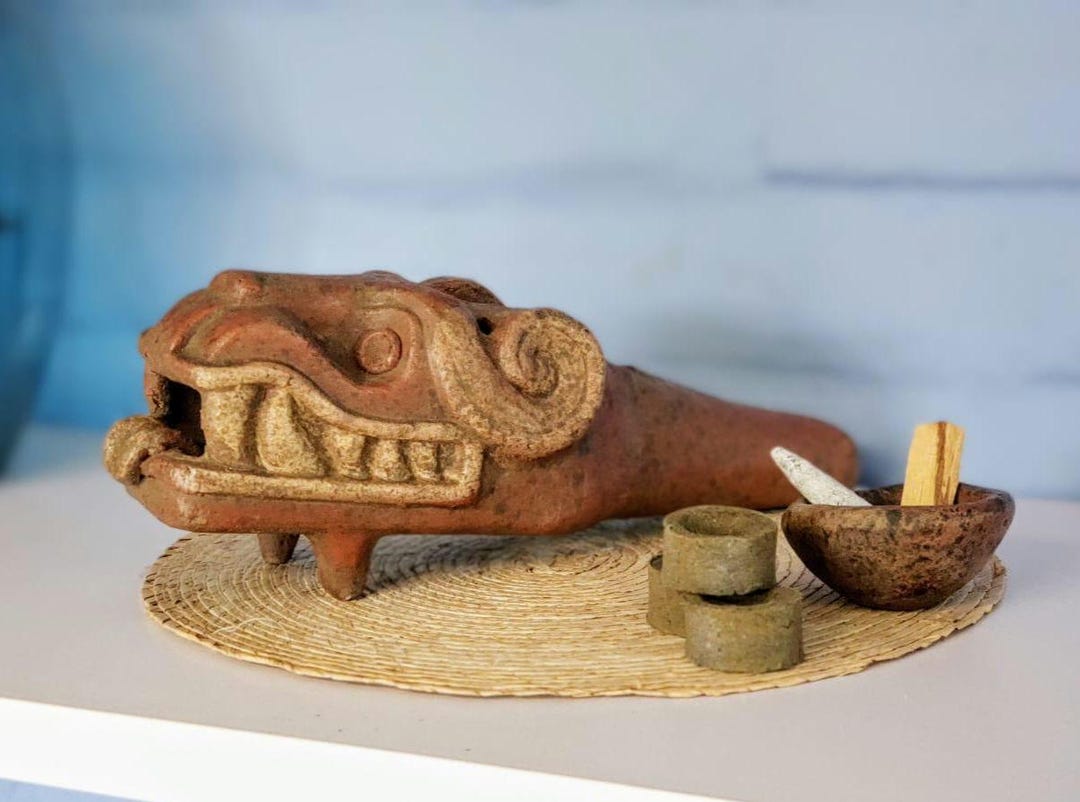 Quetzacoalt Copal Incense Burner, Incense Burner, Palo Santo Copal ...