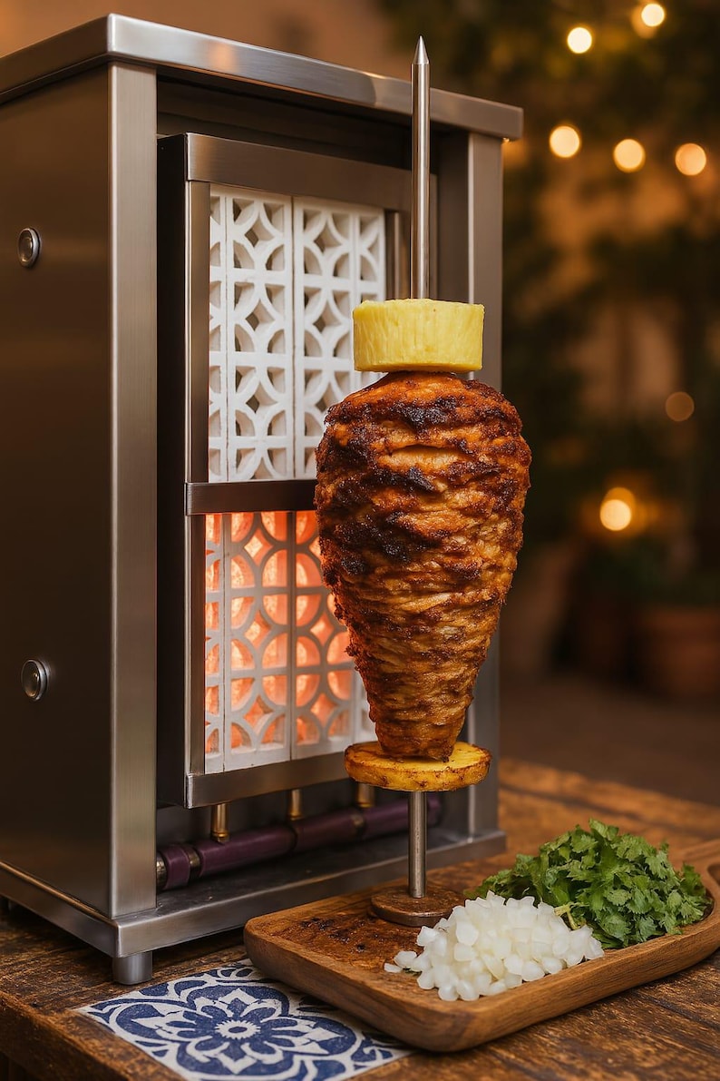 Heavy-duty Stainless Steel Al Pastor Trompo | Commercial Rotary ...