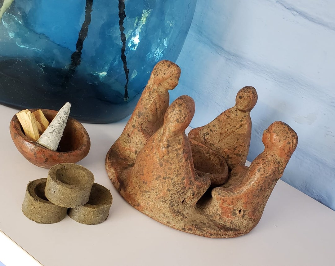 Medicine Woman Totem, Ritual Incense Burner, Circle of Ancestral Women ...