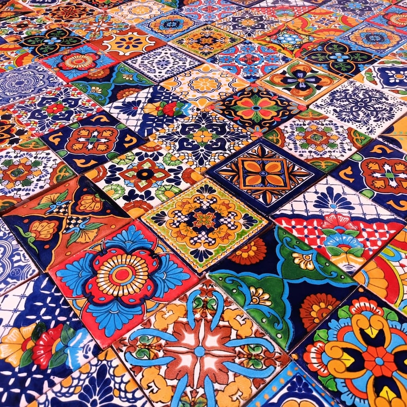 12 X 12 Mexican Tiles - Etsy