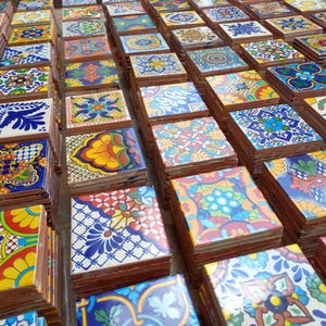 100 TILES 4x4 30 modelos diferentes assorted designs Mexican tile ...